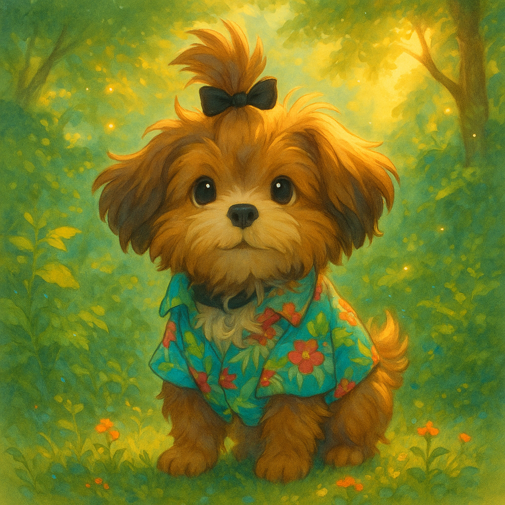 create a studio ghibli of the dog in the photo provided - Ghibli ...