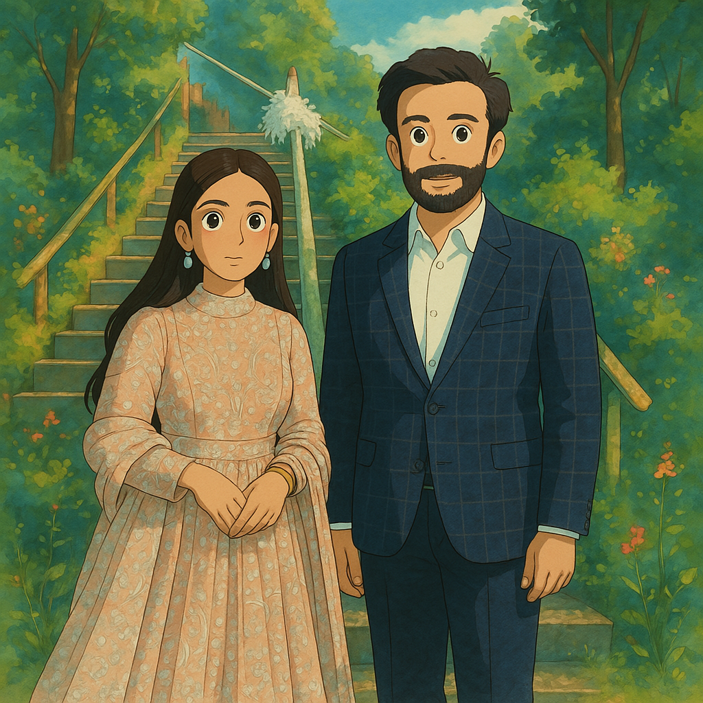 Transform the given image into the style of Studio Ghibli, e ...