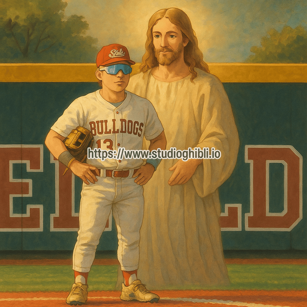 make this photo ghibli with jesus behind me - Ghibli | Studio Ghibli