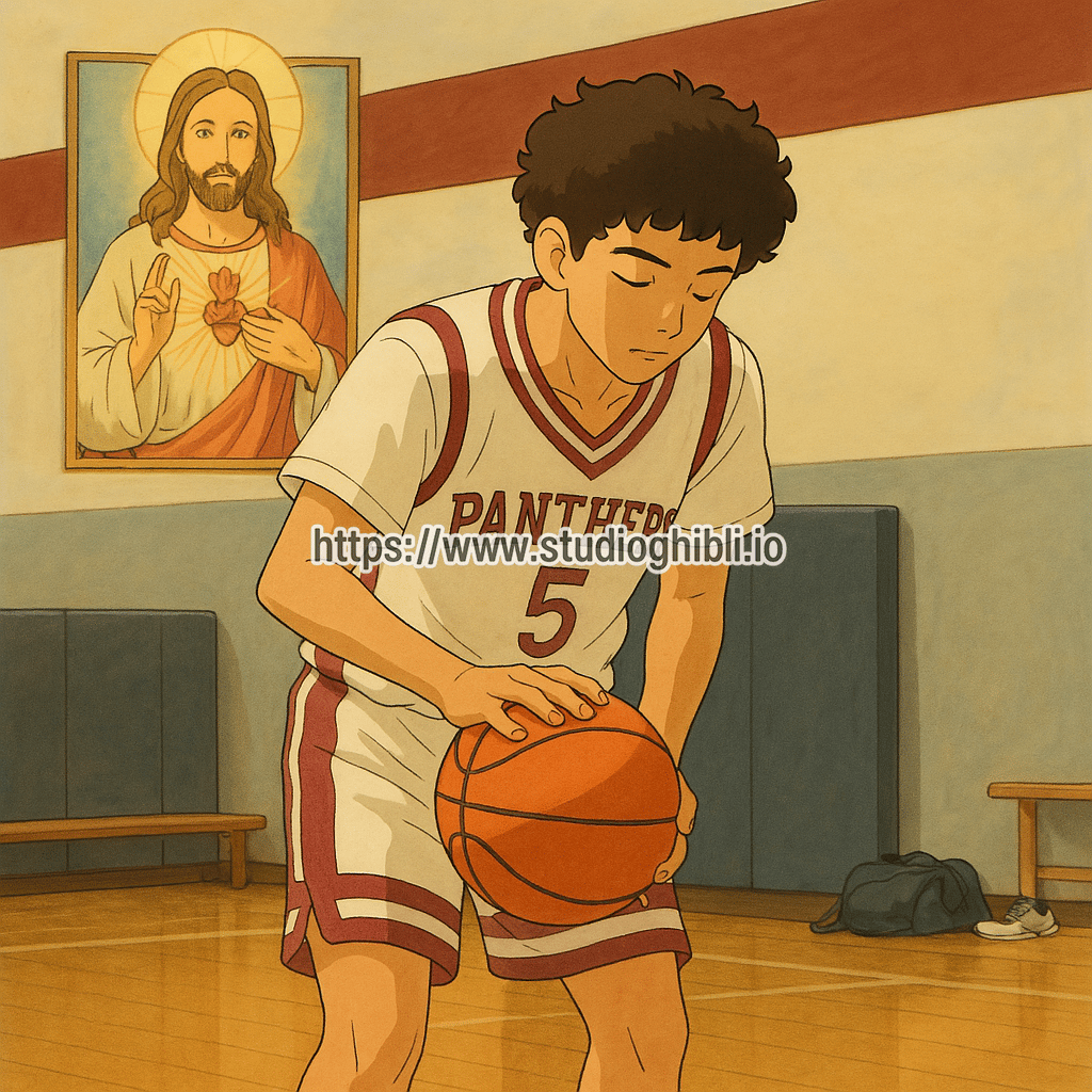 Turn this image into Studio Ghibli style With Jesus in the ... - Ghibli ...