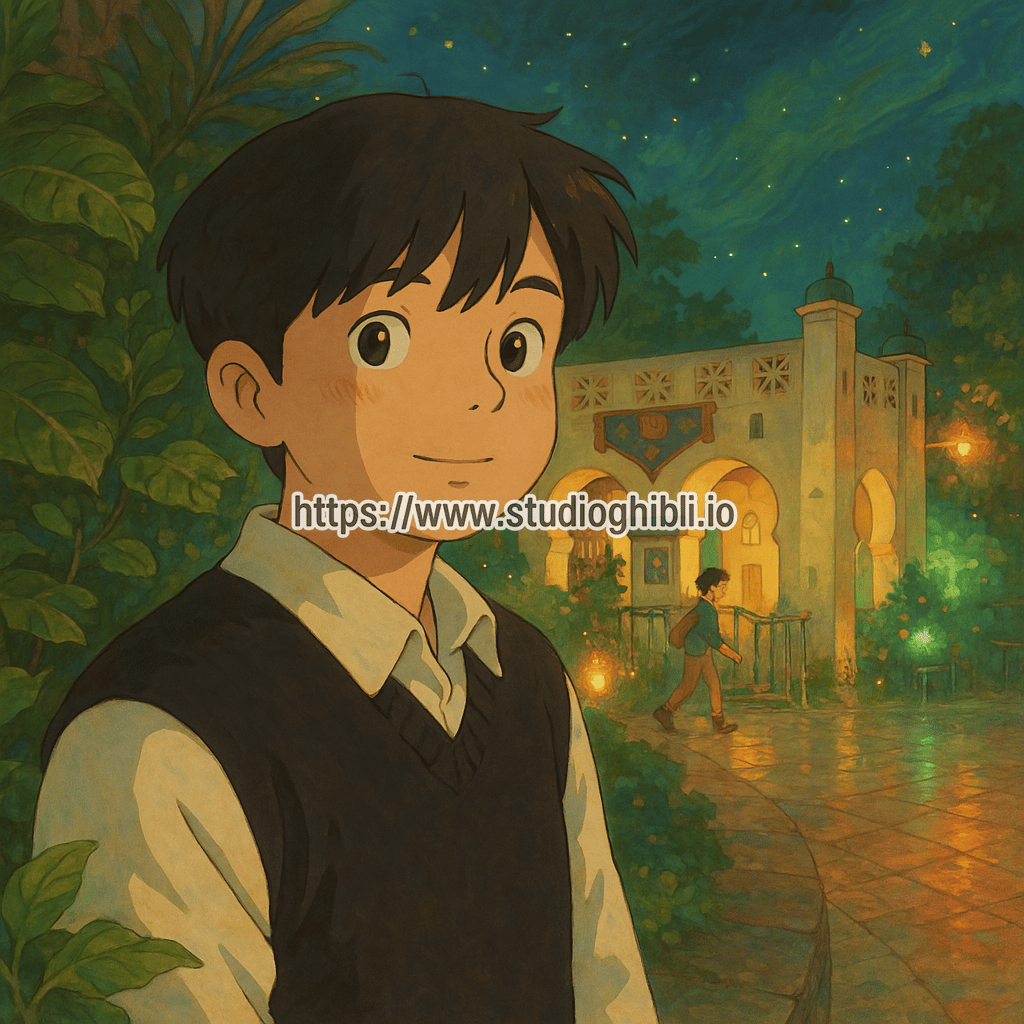 Turn this image into Studio Ghibli style - Ghibli | Studio Ghibli